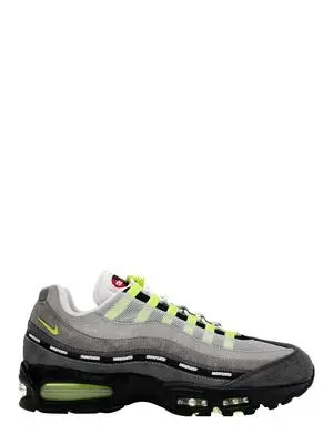 Nike Air Max 95 Sp Undefeated Geo Nyc Neon Sneakers - Black/bright Crimson/pearl Grey