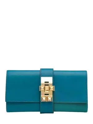 Hermès 2013 Tadelakt Medor 23 Clutch - Blue