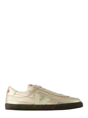 VEJA Panenka Round-toe Metallic Sneakers - Gold