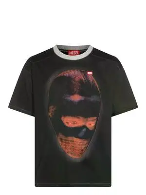 DIESEL® T-cadoxt Graphic Print T-shirt - Black