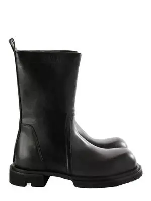 Rick Owens Leather Boots - Black