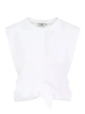 ELISABETTA FRANCHI Knot-Detail T-Shirt