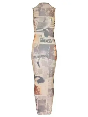 JEAN PAUL GAULTIER Printed Maxi Dress