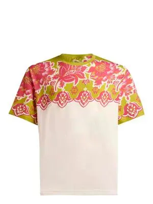 Etro Floral-print T-shirt - Neutrals