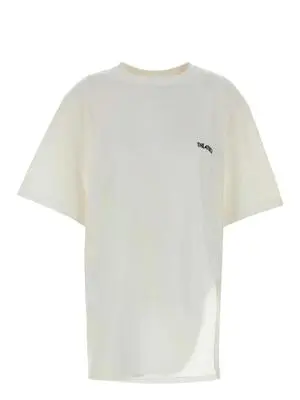 Attico Slit Crew-neck T-shirt - White