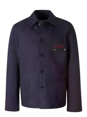 Givenchy Couture Seam Button-up Overshirt - Blue
