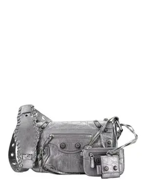 Balenciaga Le Cagole Giant Studs Xs Crossbody Bag - Silver