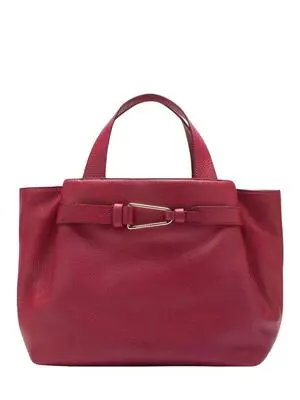 COCCINELLE Malory Grained Leather Tote Bag - Red