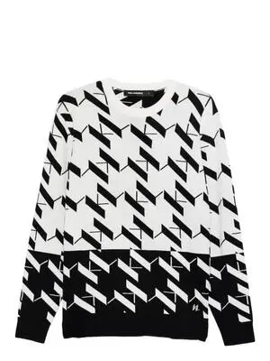 Karl Lagerfeld Patterned Sweater - White