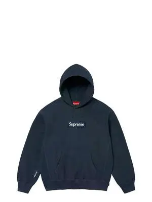 Supreme Box Logo Hooded Sweatshirt - Blue