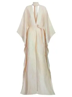 TALLER MARMO Tie-neck Maxi Dress - Neutrals