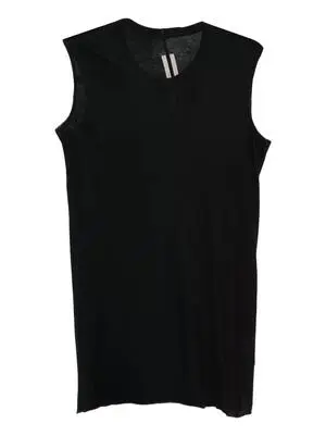 Rick Owens Crew-neck Sleeveless Top - Black