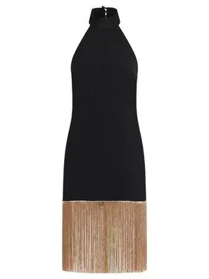TALLER MARMO Berlin Halterneck Mini Dress - Black