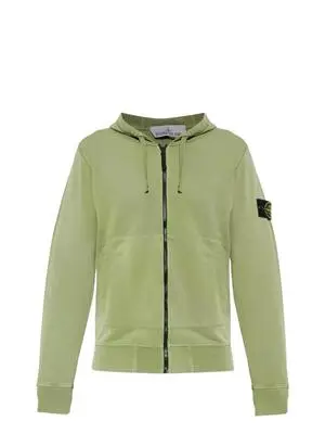 Stone Island Zip-up Hoodie - Green