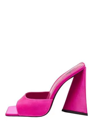 Attico Devon Satin Sandals - Pink