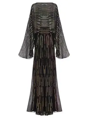 TALLER MARMO Tribeca Striped Maxi Dress - Black
