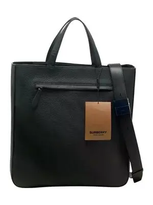 Burberry Olympia Leather Tote Bag - Black