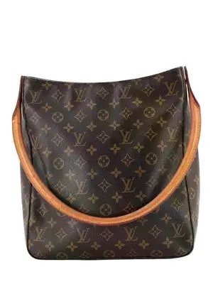 LOUIS VUITTON Looping Handbag Monogram Canvas Gm - Brown
