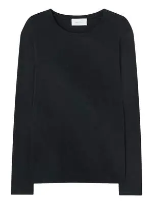 American Vintage Long-sleeve Round-neck T-shirt - Black