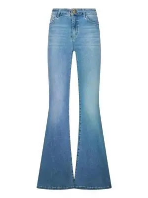 Liu Jo Belted Flared Jeans - Blue