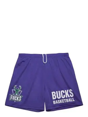Mitchell & Ness Milwaukee Bucks Hardwood Classics Gameday Shorts - Purple