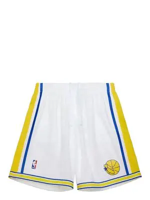 Mitchell & Ness Nba Warriors 1990 Shorts - White