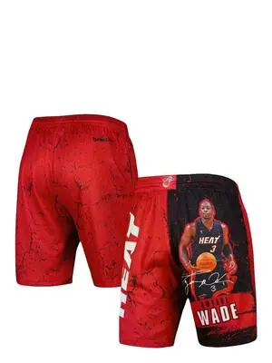 Mitchell & Ness Dwyane Wade Miami Heat Hardwood Classics Shorts - Red
