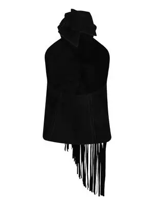 JOHANNA ORTIZ Sonora Fringed Halterneck Top