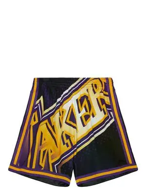 Mitchell & Ness Los Angeles Lakers Big Face 7.0 Shorts - Black