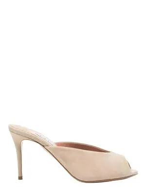AQUAZZURA Secret Peep-toe Heel Sandals - Neutrals