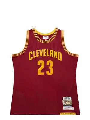 Mitchell & Ness X Nba Cleveland Cavaliers Lebron James 2015-16 Jersey - Red