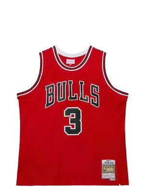 Mitchell & Ness X Nba Chicago Bulls Dwyane Wade Jersey - Red
