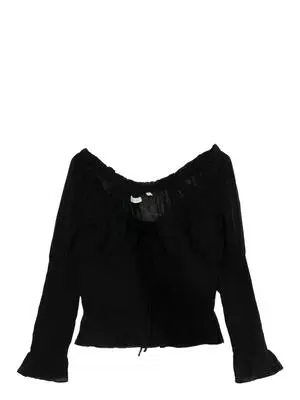 DÔEN Baptisia Scoop-neck Top - Black