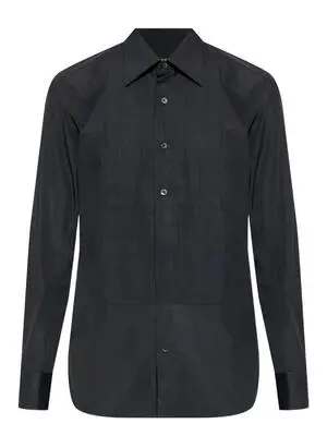 TOM FORD Pleated Shirt - Black
