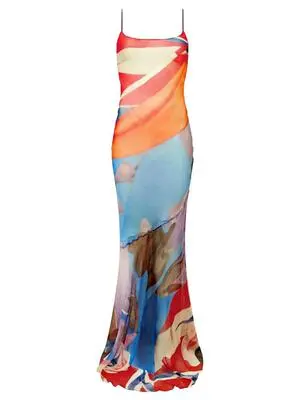 DONDE ESTEBAN Palenque Floral Maxi Dress - Blue
