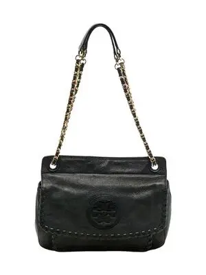 Tory Burch Chelsea Leather Shoulder Bag - Black