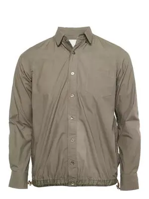 Sacai Drawstring Hem Shirt Jacket - Grey