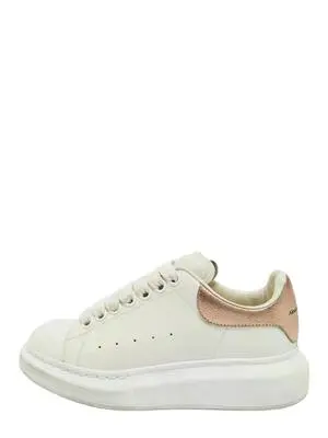 Alexander McQueen Oversized Sole Leather Trainers - White
