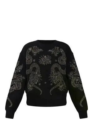 ALLSAINTS Cecile Embellished Sweater - Black