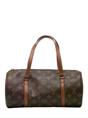 LOUIS VUITTON 1991 Monogram Papillon 30 Handbag - Brown