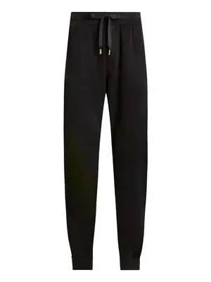 Dolce & Gabbana Drawstring Logo Trousers - Black