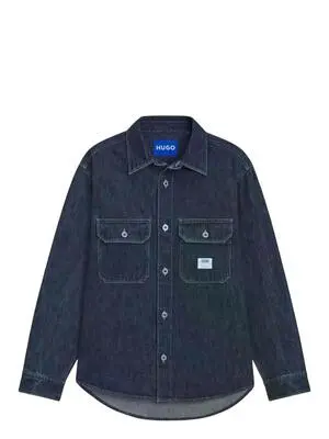 Hugo Buttoned Pocket Shirt - Blue