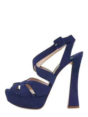 MIU MIU Suede Platform Sandals
