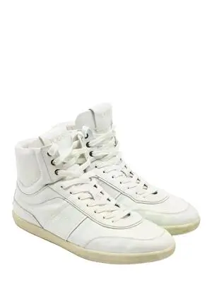TOD'S Leather Hi-top Sneakers - White