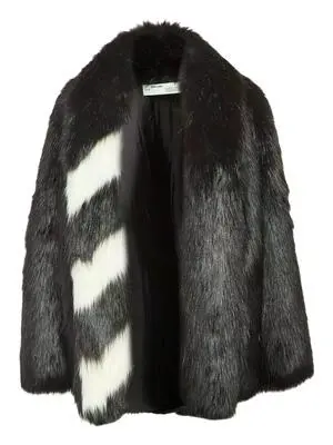 Off-White Faux-fur Jacket - Black