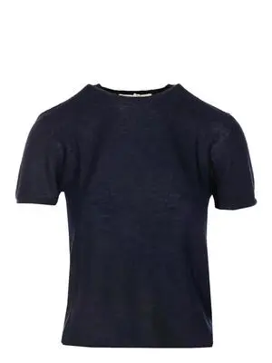 LISA YANG Ira Crew-neck Short-sleeve T-shirt - Blue