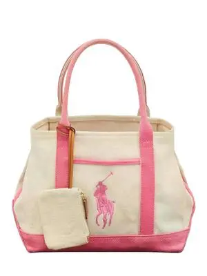 Polo Ralph Lauren Canvas Top-handle Tote Bag - Neutrals