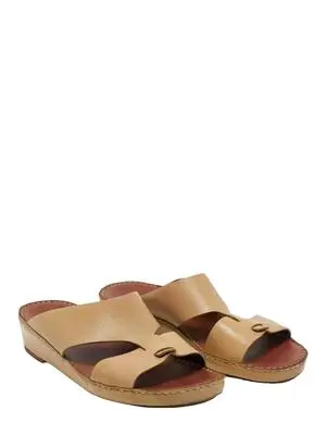 Loro Piana Buckle Leather Sandals - Neutrals