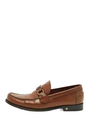 LOUIS VUITTON Hockenheim Leather Loafers - Brown