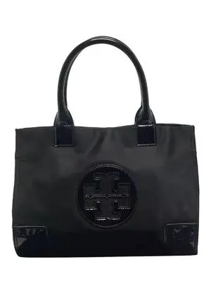 Tory Burch Ella Leather-trim Tote Bag - Black